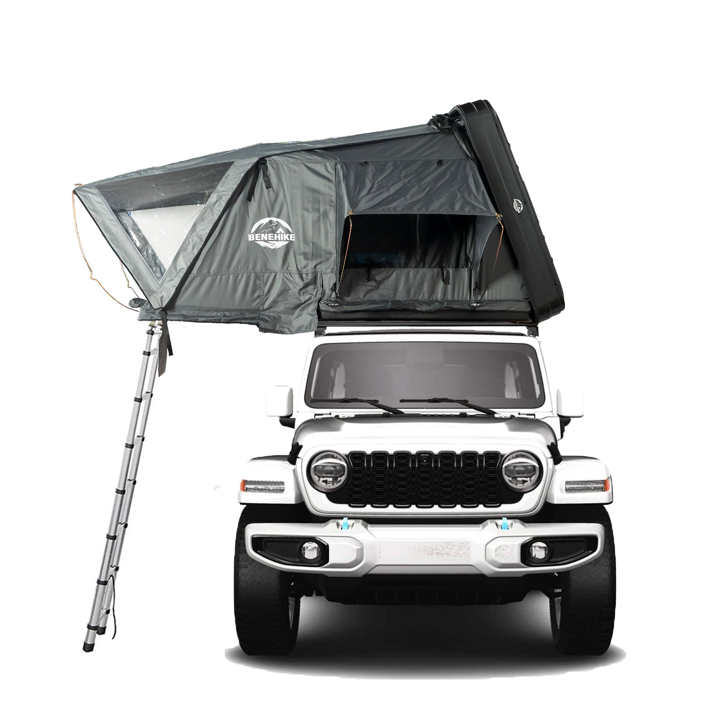 Bivvyy V2 Hard Shell Side Open Rooftop Tent, With Rainflys, 3 Person ...