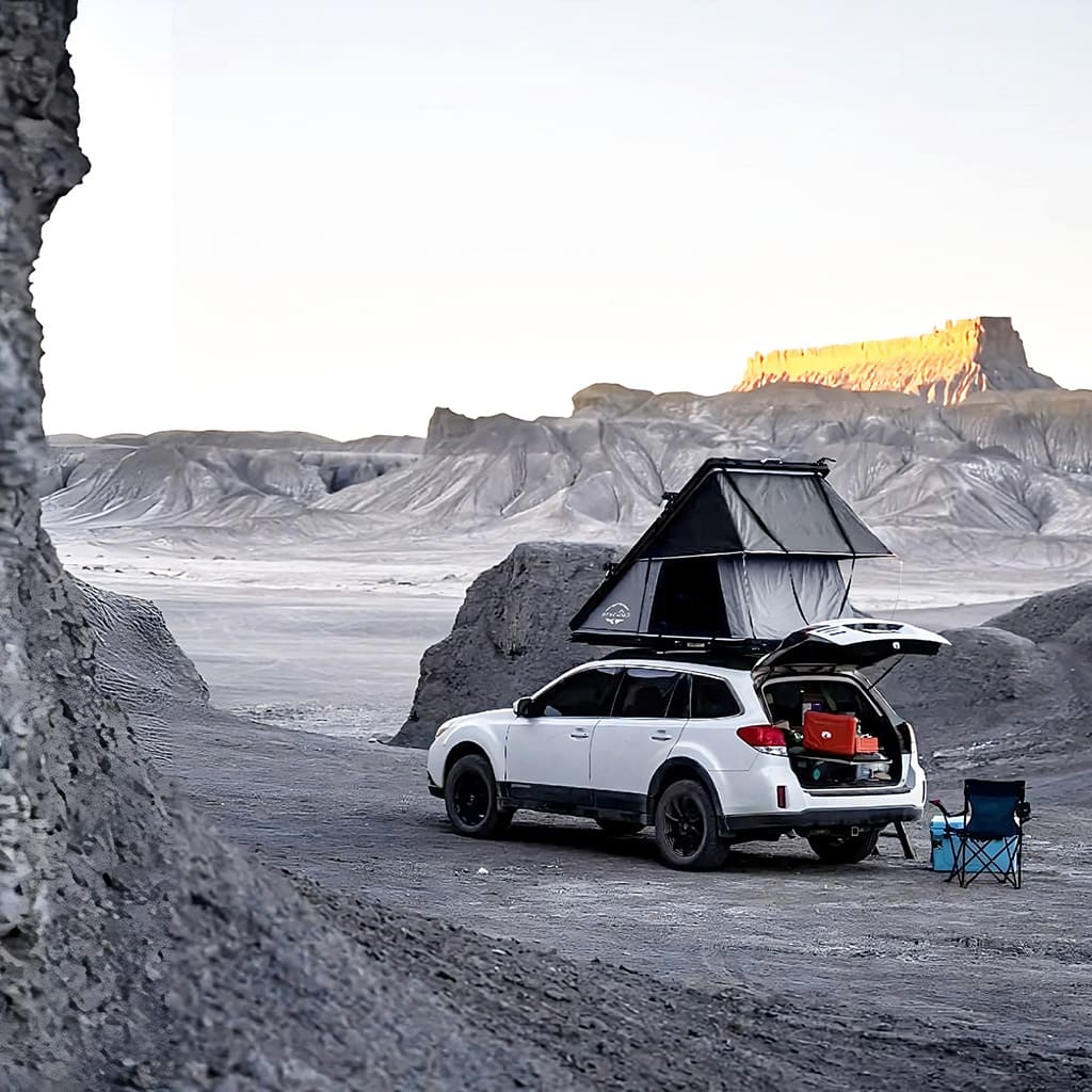 Ascendll Aluminum Hard Shell Rooftop Tent - Side Open – BENEHIKE