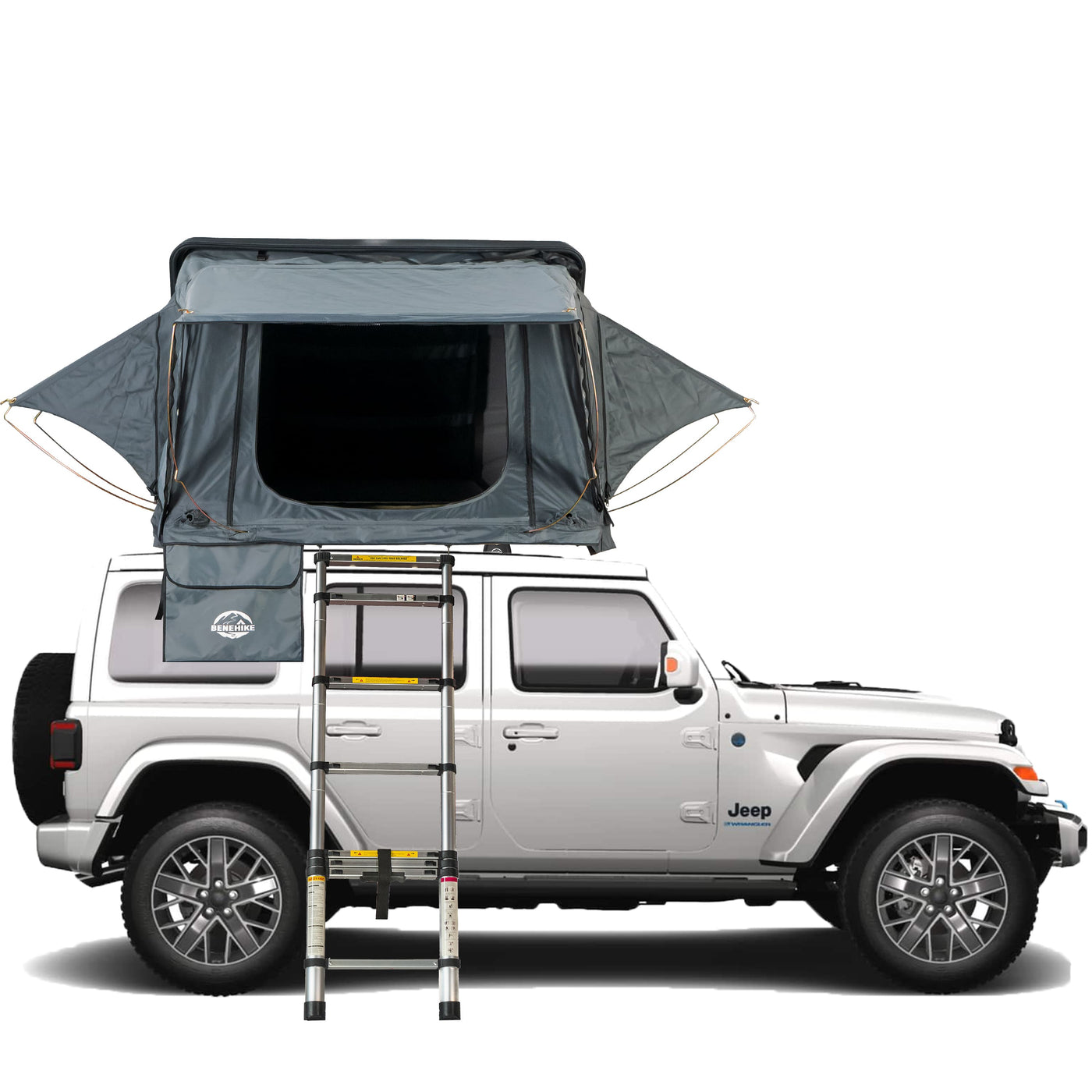 Bivvyy V2 Hard Shell Side Open Rooftop Tent, With Rainflys, 3 Person ...