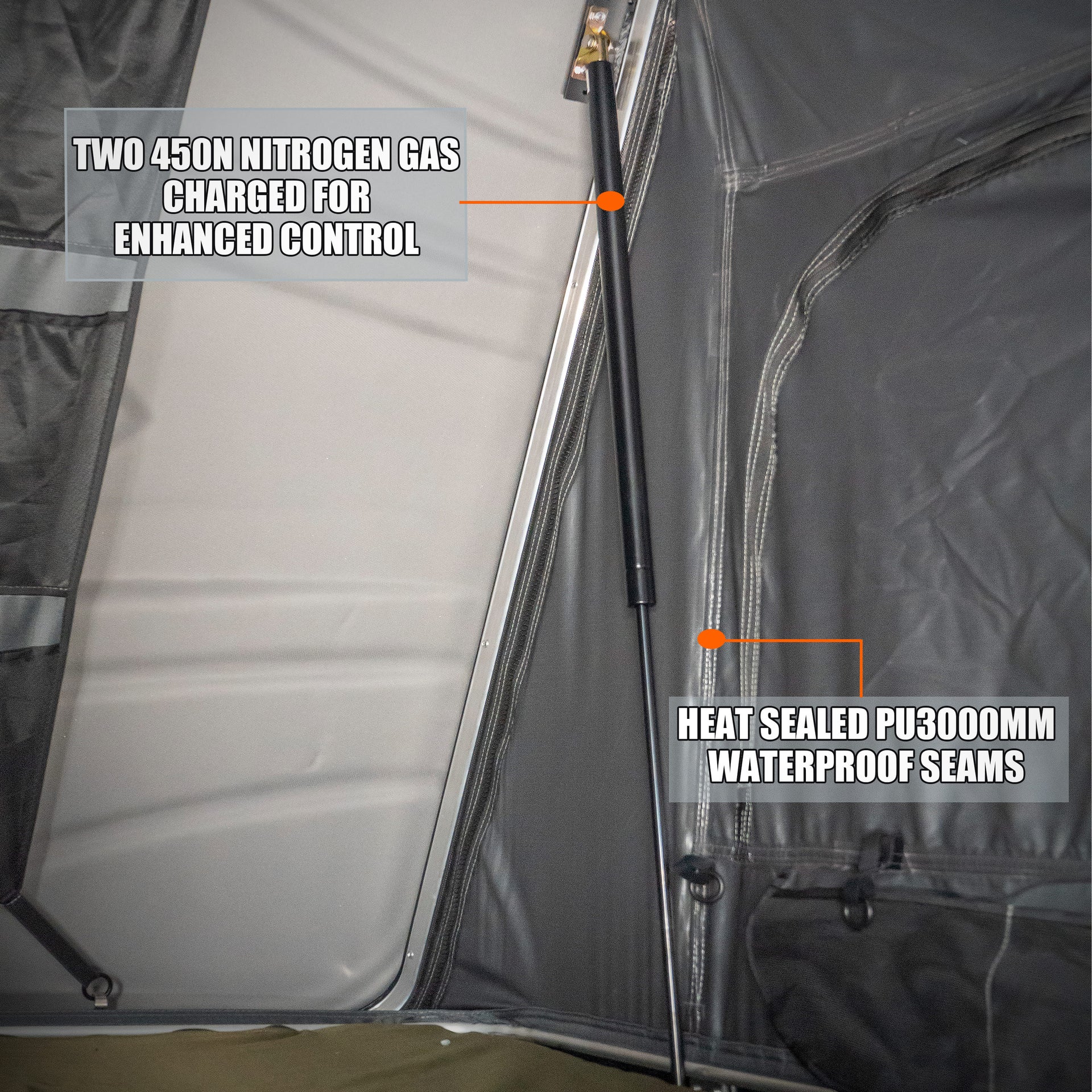 Bivvyy V2 Hard Shell Side Open Rooftop Tent, With Rainflys, 4+ Person ...